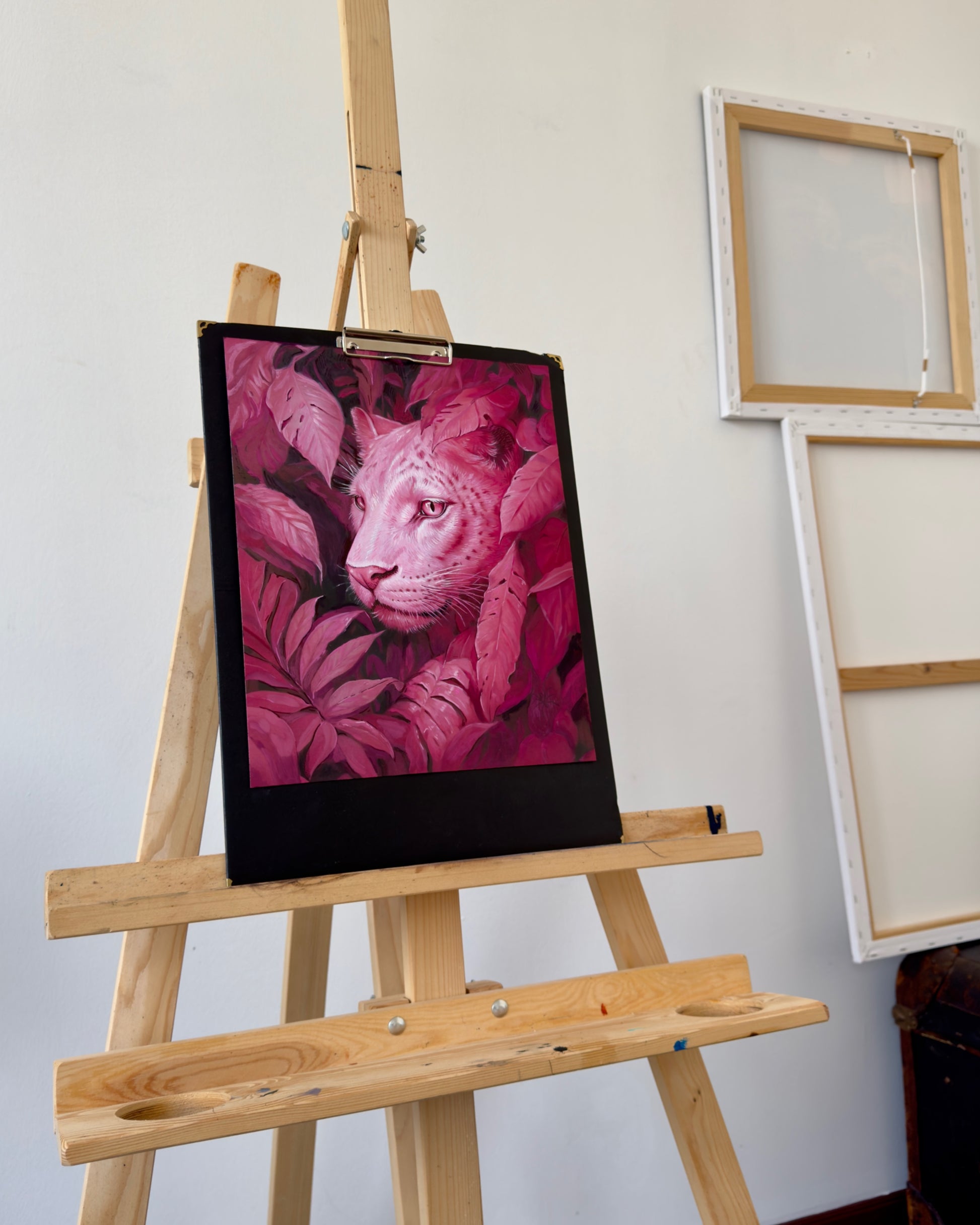ORIGINAL PAINTING "PINK PANTHER" – LANDER ART
